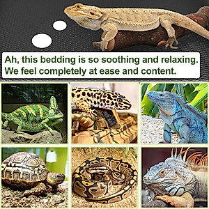 TCYPUHL Reptile Carpet, Reptile Mat, Bearded Dragon, Leopard Gecko Substrate,Bearded Dragon Tank Flooring, Snake,Tortoise Bedding, Bearded Dragon Tank Accessories (18"X 79", 1 PCS Thicker Mat)