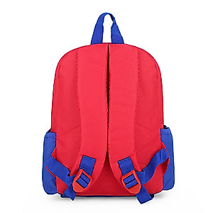 Red Spider Web Backpack Case with Large Capacity and Multiple Compartments - Perfect for Organizing School and Office Supplies for Boys, Girls