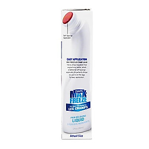 Zim's Max Freeze Leg Cramp - Quick Penetrating Liquid for Minor Pain Caused by Leg Cramps - Easy, No Mess Applicator - 3oz