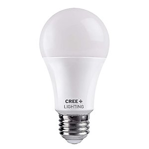 Cree Lighting A19 100W Equivalent LED Bulb, 1600 lumens, Dimmable, Daylight 5000K, 25,000 Hour Rated Life, 90+ CRI | 1-Pack, White - TA19-16050MDFH25-12DE26-1-11