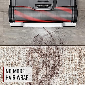 Hoover WindTunnel Tangle Guard Bagless Upright Vacuum Cleaner Machine, for Carpet and Hard Floor, Strong Suction with Anti-Hair Wrap, HEPA Media Filtration, Lightweight, UH77100V, Gray