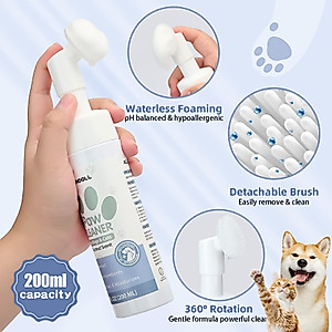 Paw Cleaner for Dogs - Clean Paws No-Rinse Foaming Cleanser for Dogs &amp; Cats Small Large Medium Breed Dog Paw Foot Washer Grooming Supplies for Pet Care 2pcs