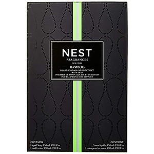 NEST Fragrances Bamboo Liquid Soap & Hand Lotion Set, Soap and Hand 20 fl oz