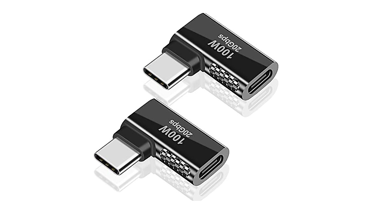 Duttek 90 Degree USB C Adapter - Fast Charging & 8K Support