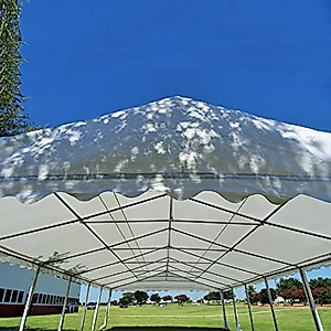 40'x20' PE Party Tent White - Heavy Duty Wedding Canopy Carport Shelter - with Storage Bags - by DELTA Canopies