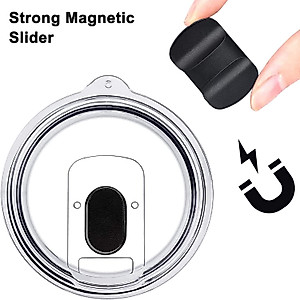 30 oz Magnetic Spill Proof Tumbler Lid/Replacement Lids - Compatible With YETI 30 oz Tumbler Lid, 14 oz Mug Lid and 35 oz Straw Mug Lid, Old Style Rtic Replacement Lid(1 Pack)