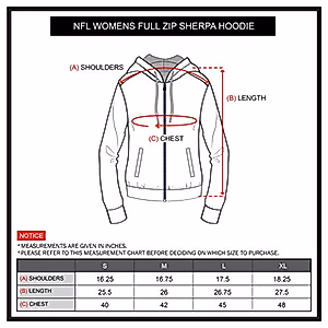 Ultra Game NFL Women's Full Zip Soft Sherpa Hoodie Sweatshirt Jacket, San Francisco 49ers, Team Color, Medium