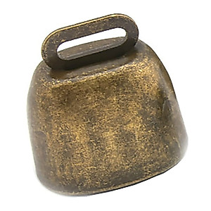 2 Pack Small Brass Bell,Cow Horse Sheep Grazing Copper Bells,Cattle Farm Animal Loud Bronze Bell,Pet Anti-Theft Accessories Bell, New Years, Wedding Bells & Chimes Percussion Musical Instruments