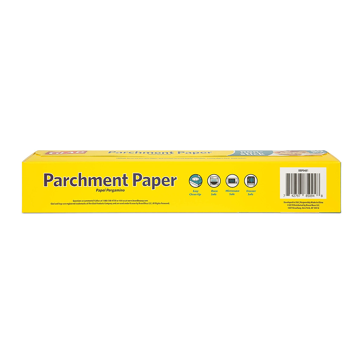 Glad Parchment Paper for Baking | Rolled Parchment Paper for Baking and Food Storage | 50 Square Feet White Parchment Baking Paper from Glad for Everyday Use
