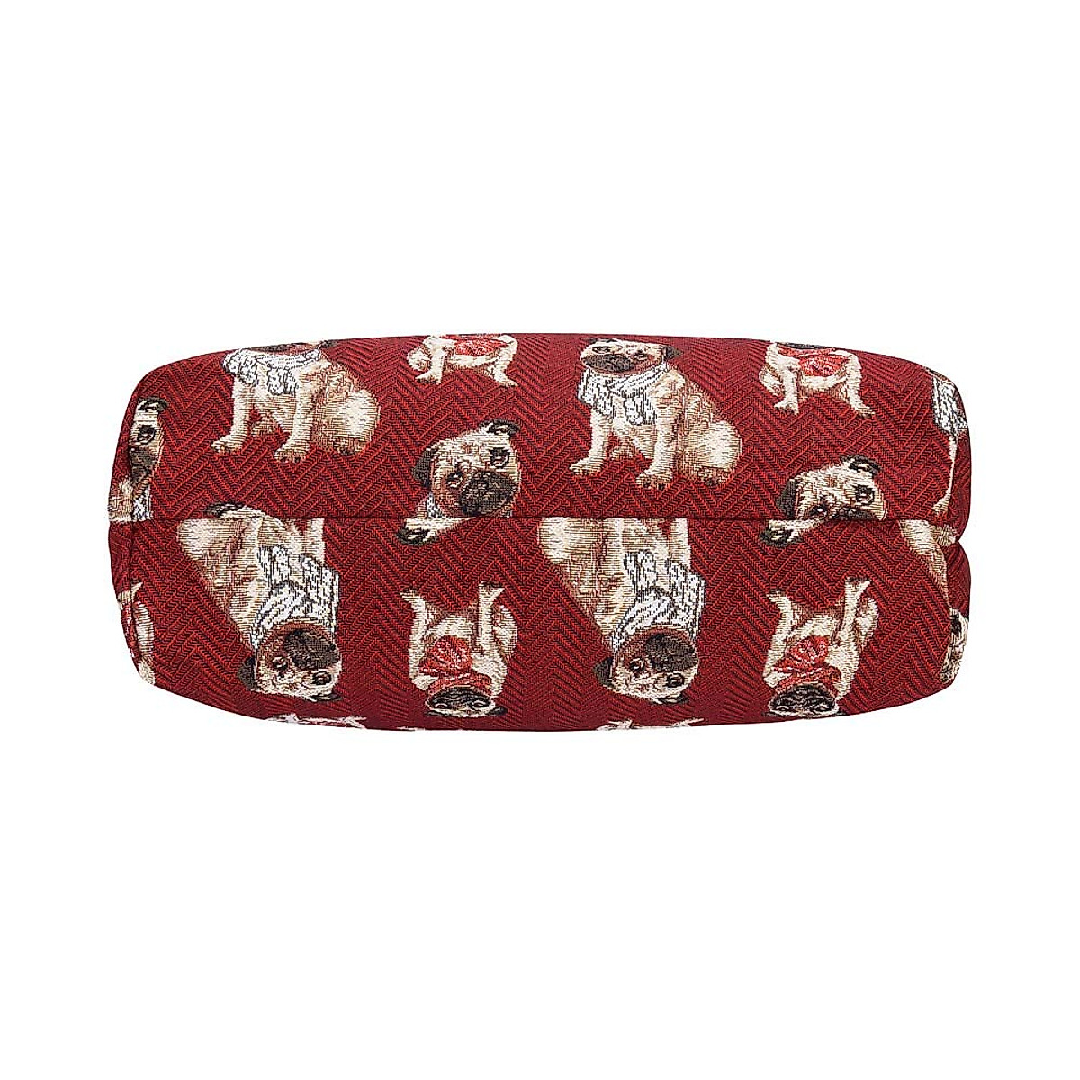 Signare Tapestry Foldable Tote Bag Reusable Shopping Bag Grocery Bag With Pug Dog (FDAW-PUG)