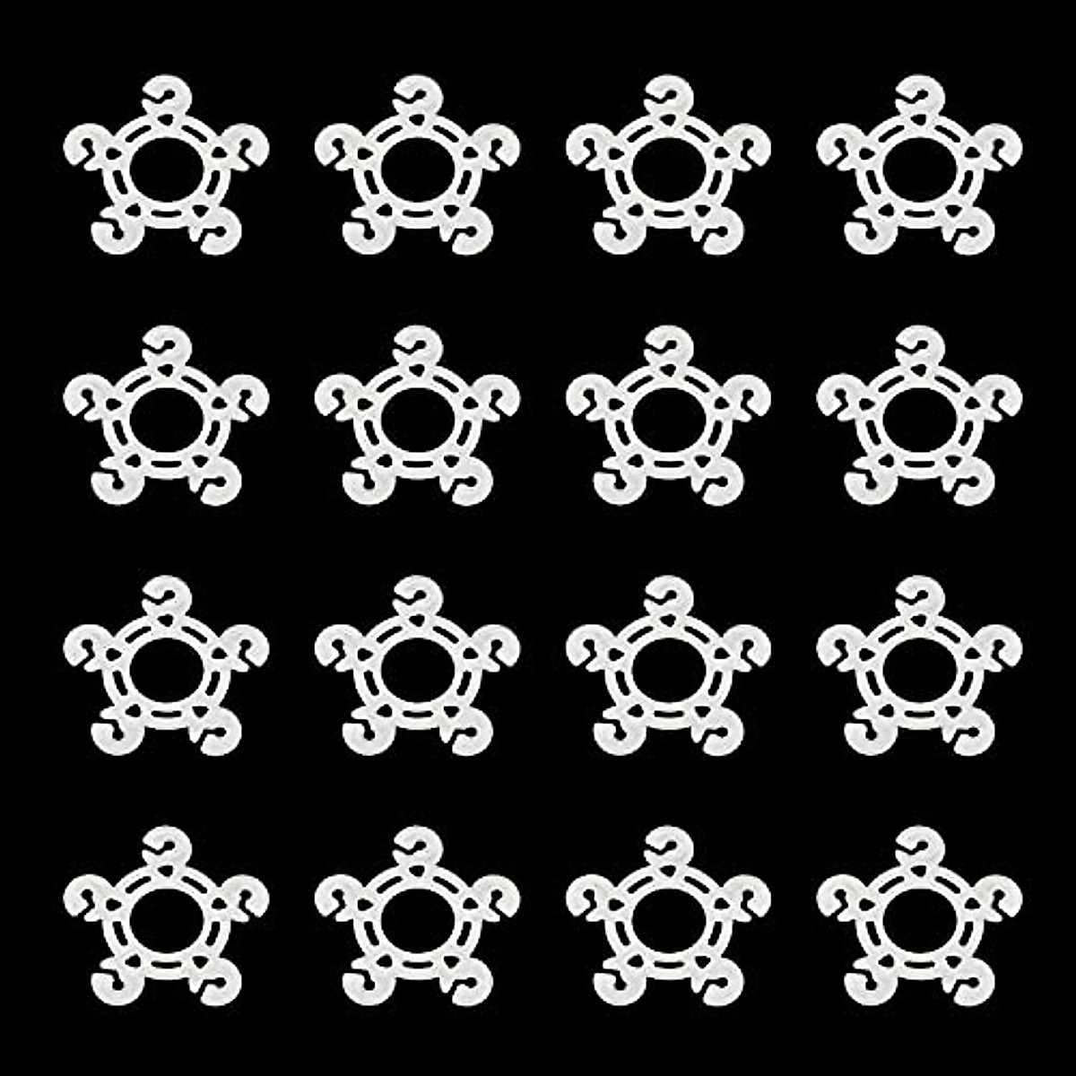 Aivwis 60 PCS Balloon Clips, Balloon Connectors Clip Holders for Decorating Balloon Arch, Balloon Column Stand and Balloon Flowers (Style A)