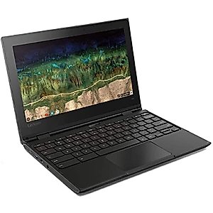 Lenovo 500e Chromebook 2-in-1 Laptop, 11.6in HD Touch, Intel Celeron N3450, 4 GB RAM, 32GB eMMC Drive, Webcam, Chrome OS NO Pen (Renewed) (No Pen)
