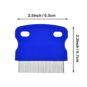 Flea Comb Hair Remover Grooming Combs Fine Tooth Tear Stain Combs for Pets Dog Cat