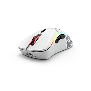 Glorious Model D Wireless Gaming Mouse - RGB 69g Lightweight Wireless Gaming Mouse (Matte White) (RENEWED)