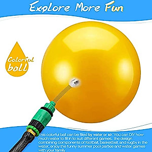 9 Inch Kid Summer Beach-Party Swimming Inflatable Ball Toy Gift, Beach Toys Adults Outside Water Toys Toddler Bath Toy Pool for Backyard