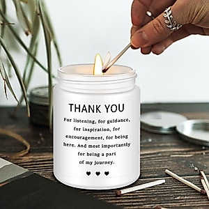 NANOOER Thank You Gifts for Women, Mom, Men, Coworkers, Cool Gifts for Coworkers, Appreciation Gifts for Coworkers, Thank You Candle, Thanksgiving Birthday Christmas Gifts for Women