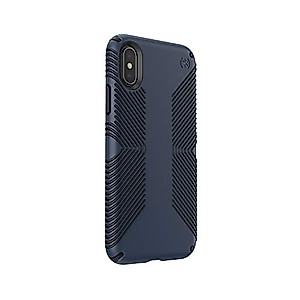 Speck Products Presidio Grip iPhone Xs/iPhone X Case, Eclipse Blue/Carbon Black