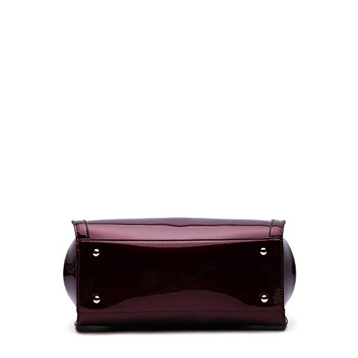 Style Strategy red purses patent handbags for women Top Handle with kiss lock Satchel Shoulder big bags leather crossbody for women