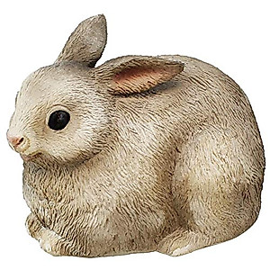 Top Brass Rabbit Key Hider Figurine - Cute Bunny Garden Statue with Secret Compartment - Indoor / Outdoor