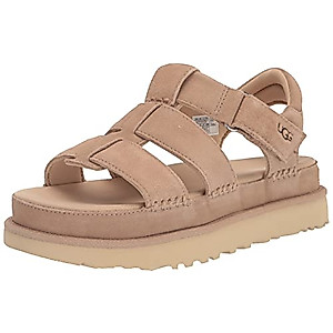 UGG Women's GOLDENSTAR Strap Sandal, Driftwood, 9