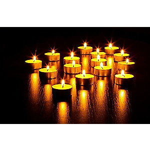 Ohr Tealight Candles - 200 Pack Bulk Tea Lights Candles - White Tealights Unscented - 4 Hour Burn Time
