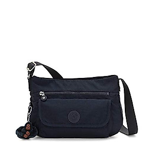 Kipling Womens Women's Syro Bag, Organize Accessories, Surprisingly Spacious, Adjustable Strap, Nylon Crossbody Bag, True Blue Tonal, 12.25 L x 8.75 H 5 D US