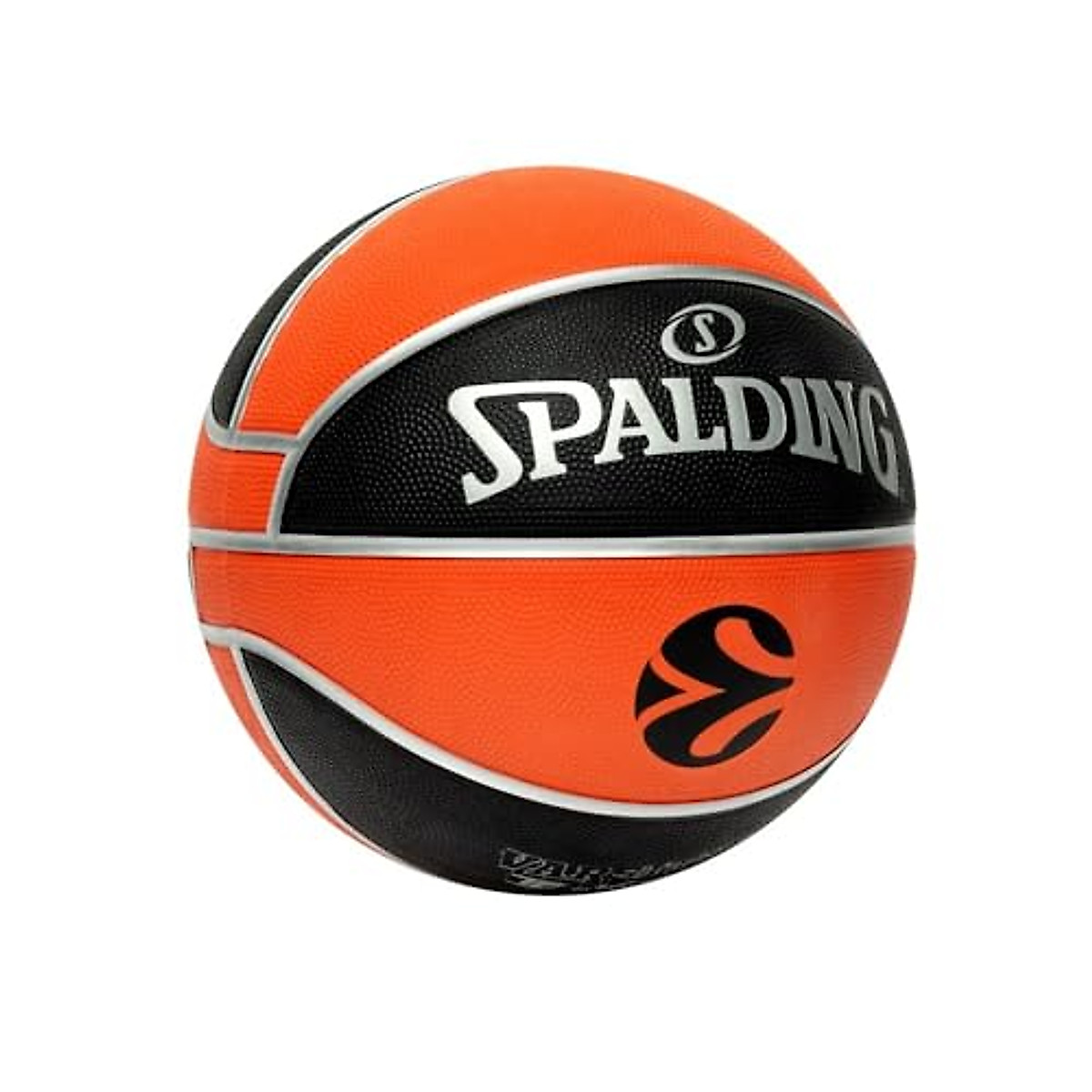 Spalding United Sports Unisex - Adult Euroleague Varsity TF-150 Sz5 Ball, Black/Orange, 7