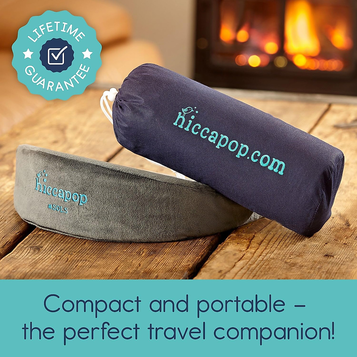 hiccapop Pregnancy Pillow Wedge for Maternity | Memory Foam Maternity Pillows Support Body, Belly, Back, Knees