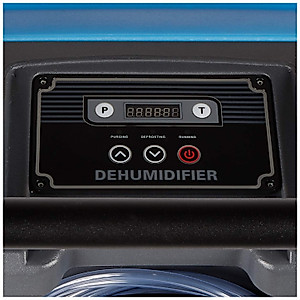 BlueDri BD-76 Commercial Dehumidifier for Home, Basements, Garages, and Job Sites. Industrial Water Damage Equipment - Pack of 1, Blue