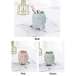 Arinda Trash Can Dinosaur Egg Desktop Storage Bucket Clamshell Large Capacity Multifunctional Compact Sorting Trash