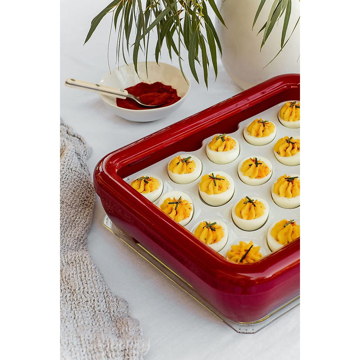 Fancy Panz Deviled Egg Trayz Insert for use with Fancy Panz Classic, Premium & 2in1. Holds 20 eggs