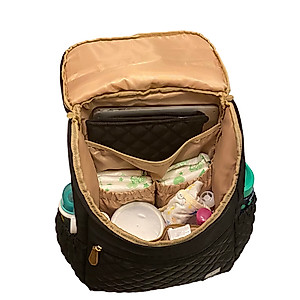 G'ccioni Diaper Bag Backpack, Multifunction,Travel Bag,Nappy Changing Mat,Double Compartments, StrollerStraps,Waterproof