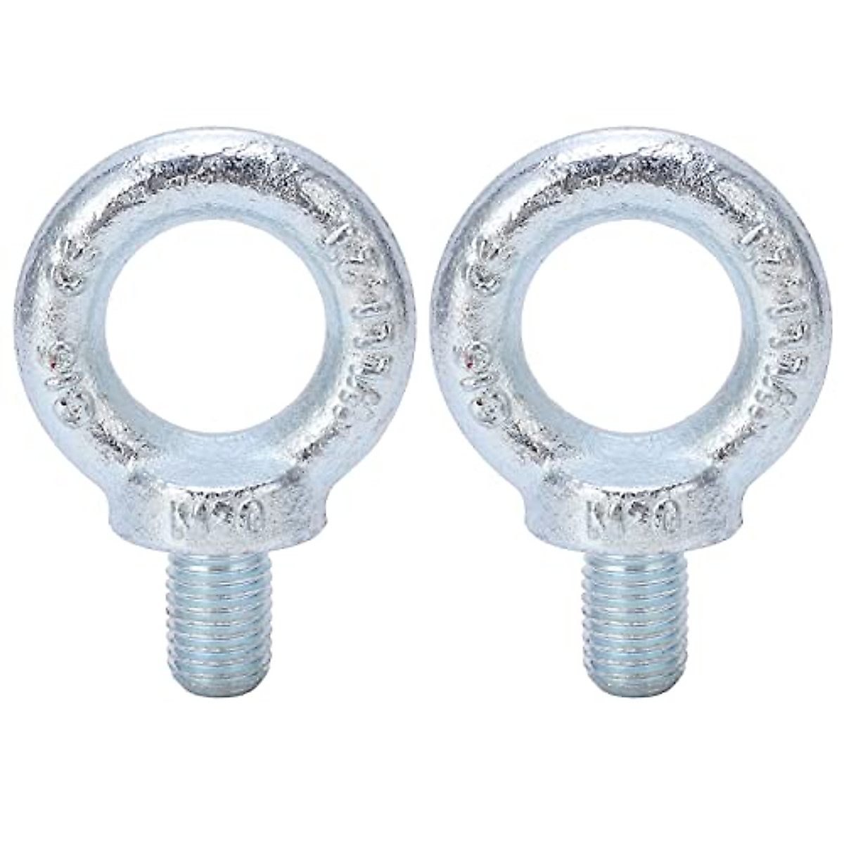 Lifting Ring Bolts, 2PCS Eyebolt Screws Large Bearing Capacity with Deep Thread for Marine for Machinery Devices(M20)