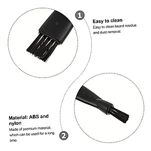 FOMIYES 5sets Double-Ended Electric Razor Cleaning Brush Replacement Shaver Brush Cleaner for Shaver Trimmer Abs Plastic Nylon Brush Mini Size for Daily Use 10pcs*5