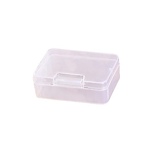 ljhnba Transparent Plastic Storage Box With Buckle And Lid Jewelry Display Organizer For Necklace Small Items Organization Case Small Plastic Box With Lid