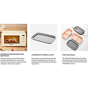 PVSpro JUST FOR YOU Bento Box Set with Insulated Tote, Mug & Cutlery Set, Stackable Bento Box for Lunch, Bento Kit Lunch Box with Handle, Large Bento Lunchbox Container, Japanese Bento (Pink)