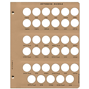 Dansco US Jefferson Nickel with Proof Coin Album 1938 - 2005 #8113