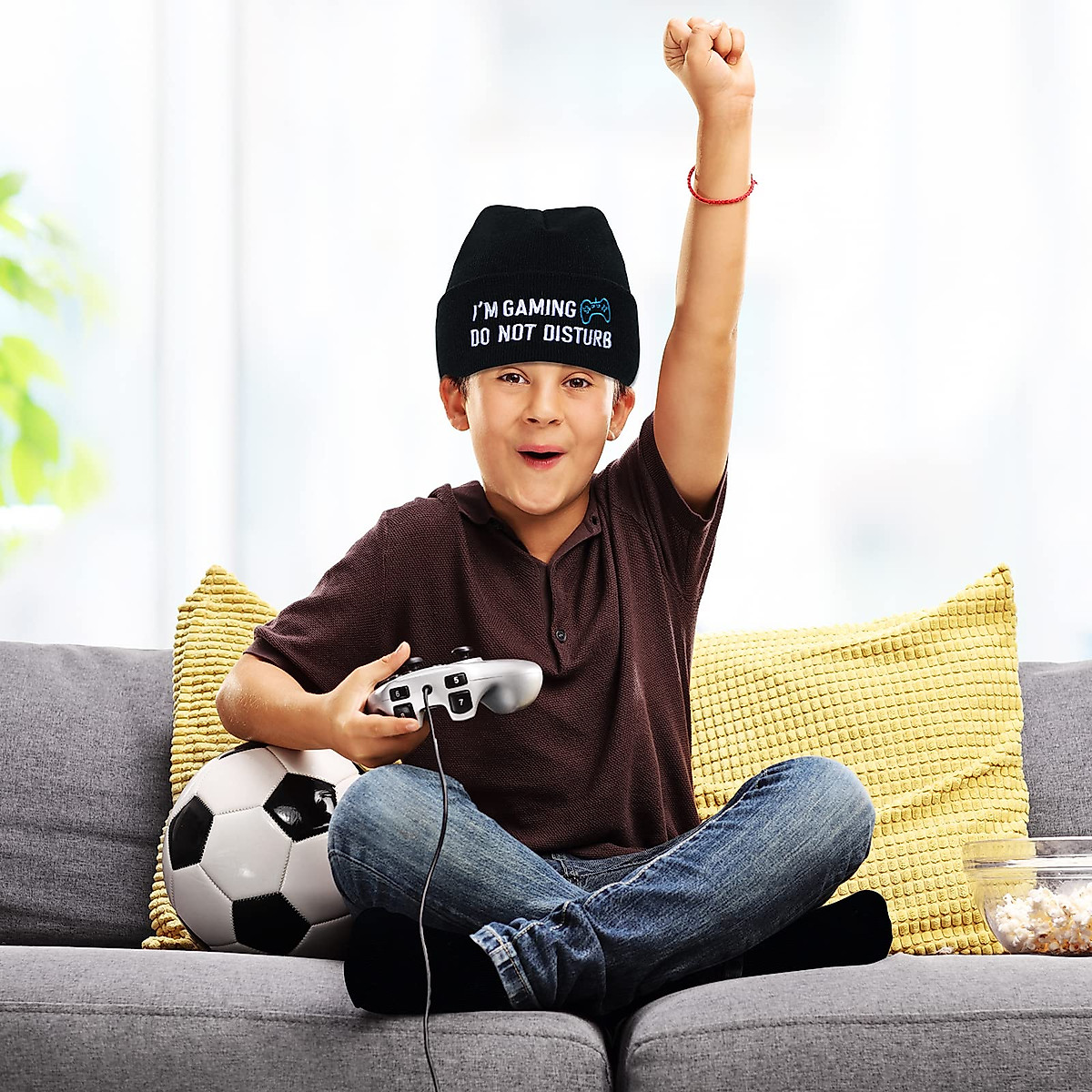 Gamer Gifts, Socks Beanie Winter Hat, Valentine's Day Gifts for Men Teen Teenagers Boys Him