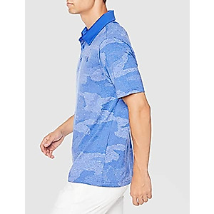 Under Armour Men's Standard Playoff 2.0 Short Sleeve Jacquard Polo, (486) Versa Blue/Oxford Blue/Versa Blue, Large