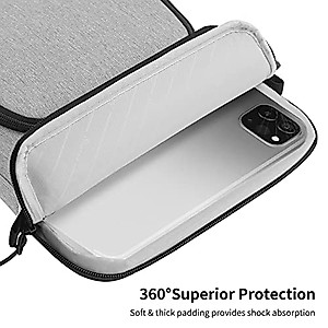 Tablet Sleeve Compatible with 11 Inch New iPad Pro,10.9 inch New iPad Air 4, 10.2 Inch iPad, Microsoft Surface Go, Samsung Galaxy Tab, Fit Magic Keyboard and Smart Keyboard Folio.(11 inch Grey)