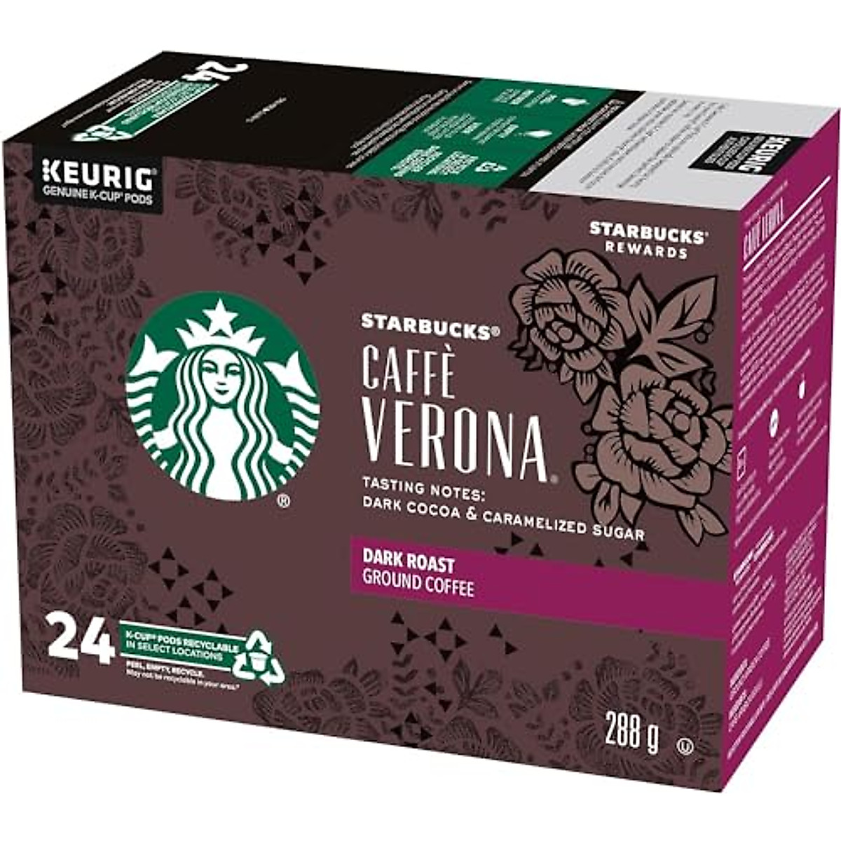 Starbucks Caffe Verona K-Cups, 24 Count