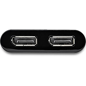 StarTech.com USB 3.0 to Dual DisplayPort Adapter 4K 60Hz (USB32DP24K60) & .com USB-C to USB Adapter - 6in - USB-IF Certified - USB-C to USB-A - USB 3.1 Gen 1 - USB C Adapter - USB Type C (USB31CAADP)