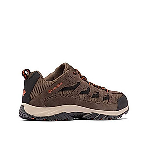 Columbia Mens Crestwood Hiking Shoe Breathable, High-Traction Grip, Camo Brown, Heatwave, 12 US