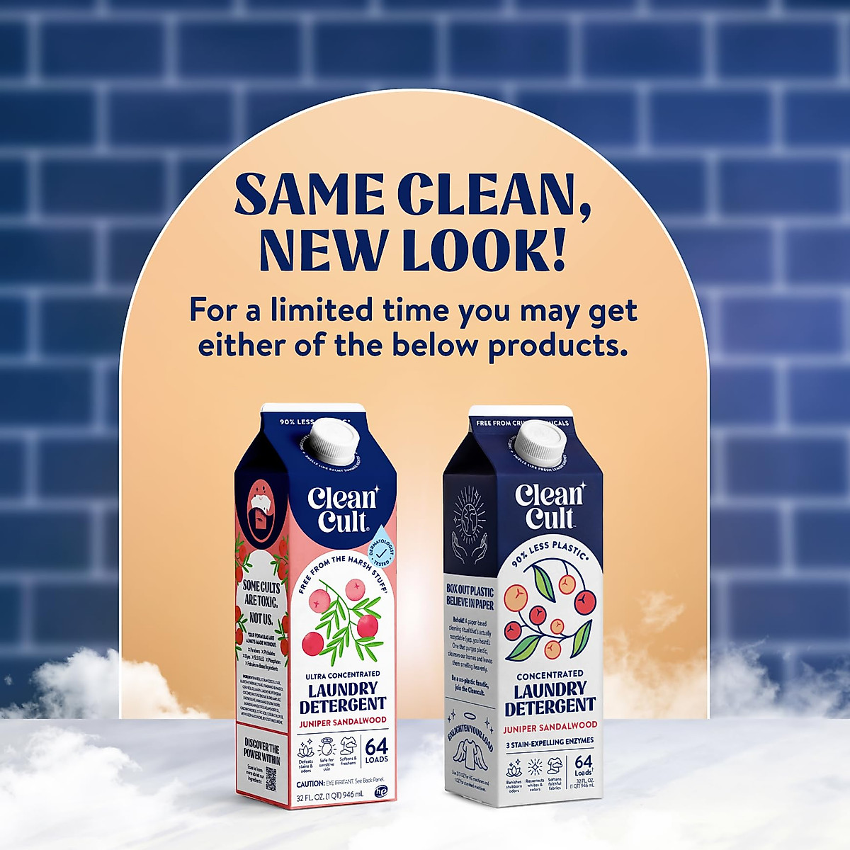 Ultra Concentrated Liquid Laundry Detergent Soap, 192 loads (96 oz), Long Lasting Scent, 90% Less Plastic, No Harsh Chemicals, Juniper Sandalwood, Defeats Stains & Odors, HE/Standard Compatible