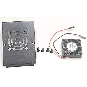Raspberry Pi Deep Case PoE 5.2V@3.5A HAT Metal Enclosure Protective Box Cooling Fan 17.5Watt Power Over Ethernet (POE) HAT PoE Network Standard Compliant for Rpi 4 Model B by CMC TECH
