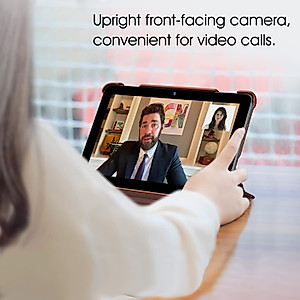 Fintie Case for Kindle Fire HD 8 & HD 8 Plus Tablet (Fits Both 12th Gen 2022 & 10th Gen 2020 Release) - 360 Degree Rotating Swivel Stand Protective Cover with Dual Auto Sleep Wake, Brown