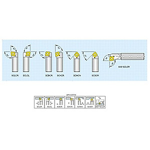OMEX INDEXABLE Lathe Tool Holder 7 PCS Set 8MM + Boring BAR CCMT Carbide Inserts