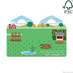 Melissa & Doug Puffy Sticker Play Set - On the Farm - 52 Reusable Stickers, 2 Fold-Out Scenes - FSC Certified