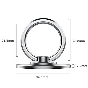 ChiWeiing Phone Ring Cell Phone Ring Holder Stand 360 Degree Rotation Phone Stand，304 Stainless Steel Finger Ring Phone Stand, Metal Ring Kickstand Compatible Most of Smartphones