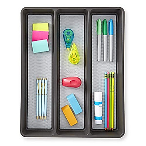 Copco Basics 3 Compartment Organizer, Charcoal Gray/Light Gray